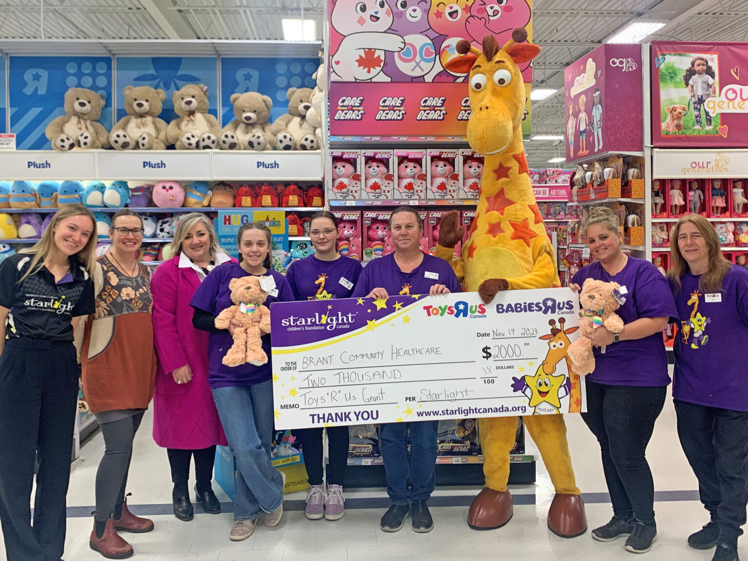 Starlight Foundation and Toys “R” Us Benefit Pediatrics – Brant ...